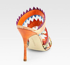 Shoe of the Day: Manolo Blahnik Piñata Snakeskin Sandals - Exotic Excess