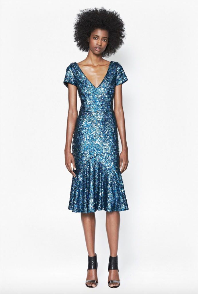 Little Blue Dress: French Connection Sirius Sequined Dress - Exotic Excess