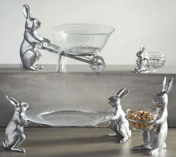 2017 Easter Decor: Pottery Barn's Farmer Bunny Platter - Exotic Excess